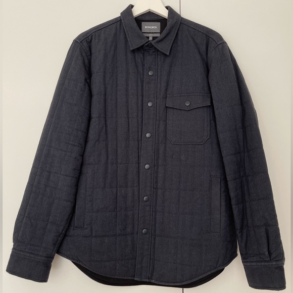 Bonobos | Jackets & Coats | Bonobos Quilted Jacket Slim Fit Navy Mens ...